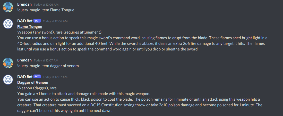 GitHub - BrendanSzeto/DnD-Bot: This Discord bot is meant to help run games of D&D 5e. It is ...