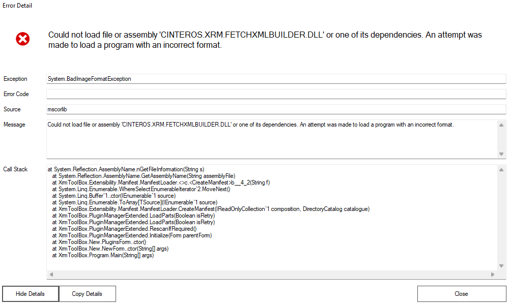 Exception After Updating To Latest Xrmtoolbox · Issue 791 · Rappenfetchxmlbuilder · Github