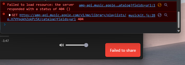 [Bug]: unable to share playlists · Issue #180 · ciderapp/Cider-2 · GitHub