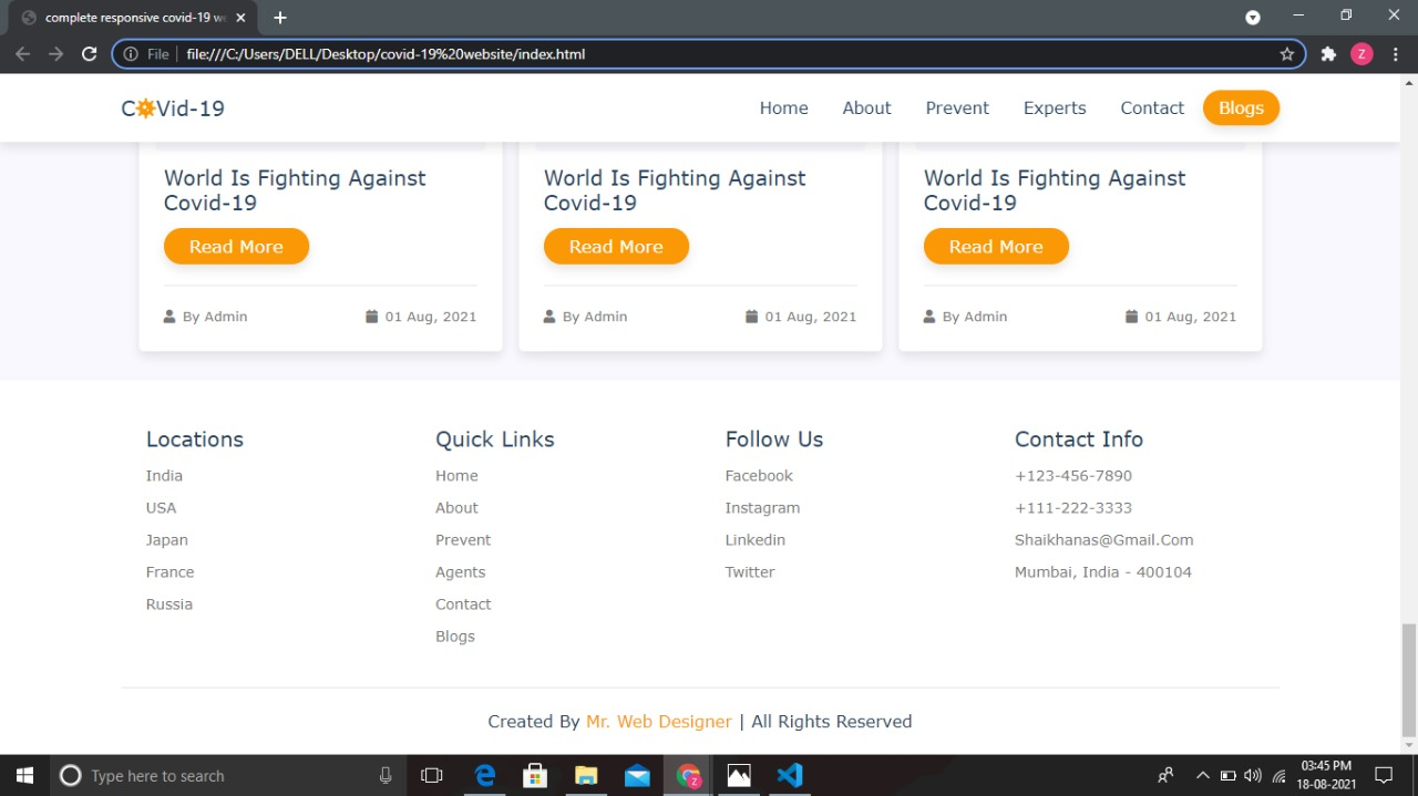 GitHub - Arbazkhan767/A-Responsive-Covid-19-Website-Design-