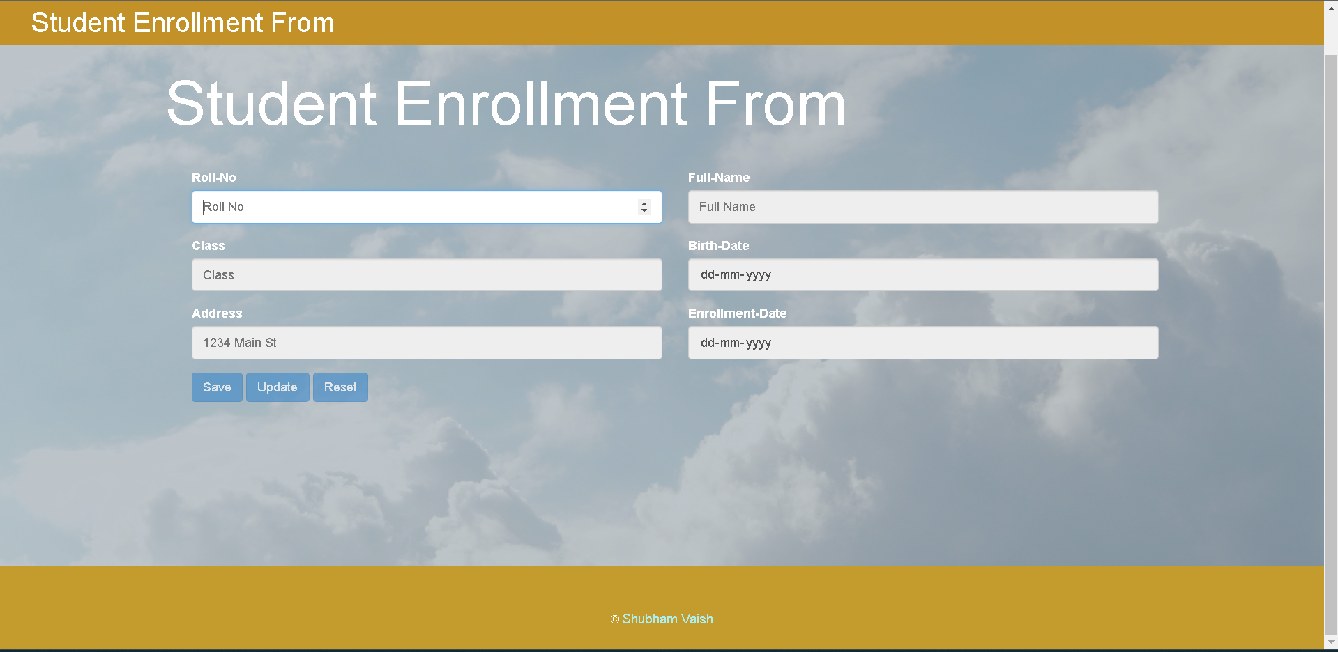 GitHub - Chitrak07/Student-Enrollment-Form: Login2Xplore