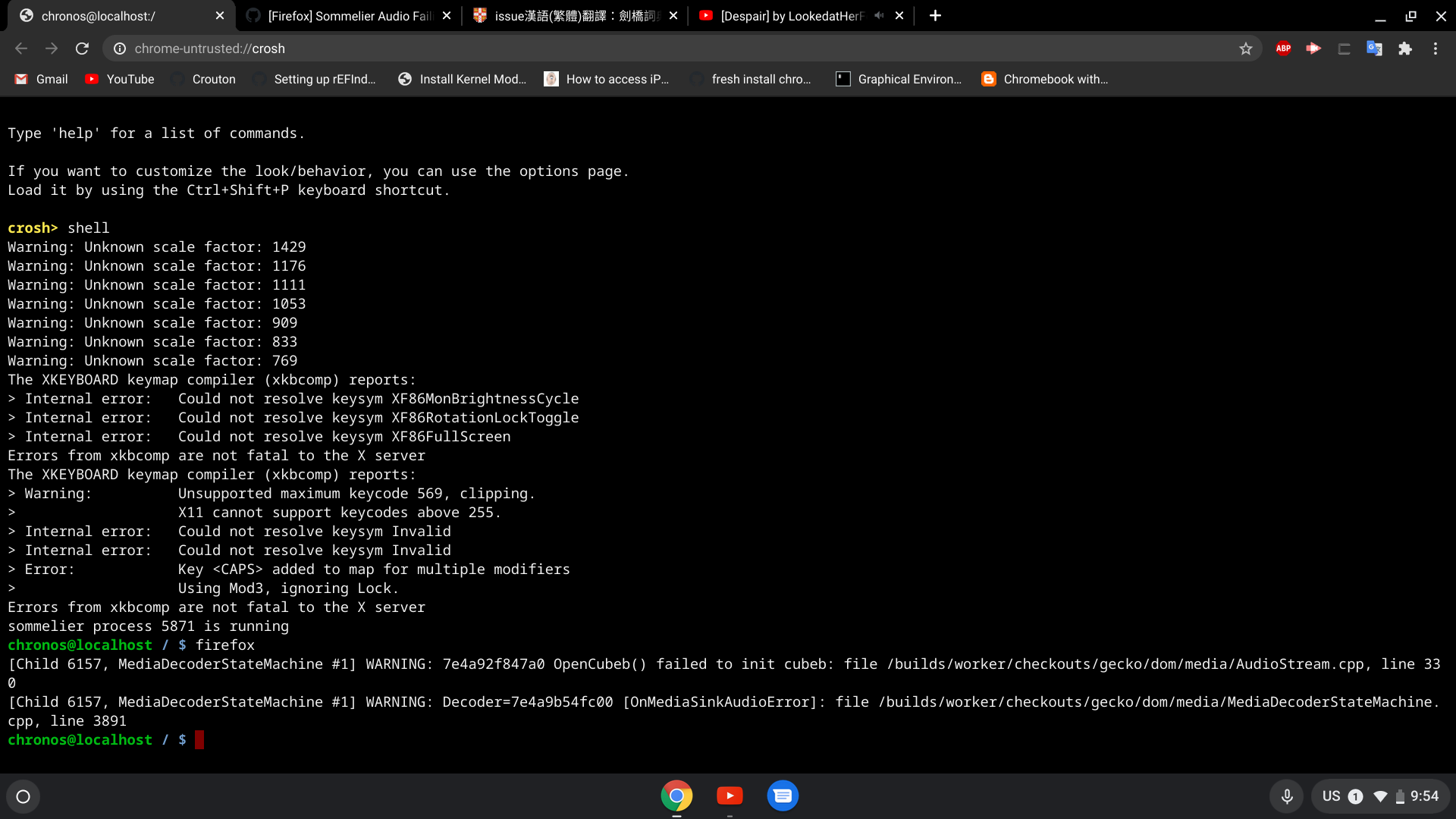 [Firefox] Sommelier Audio Failing · Issue #3767 · chromebrew/chromebrew ...