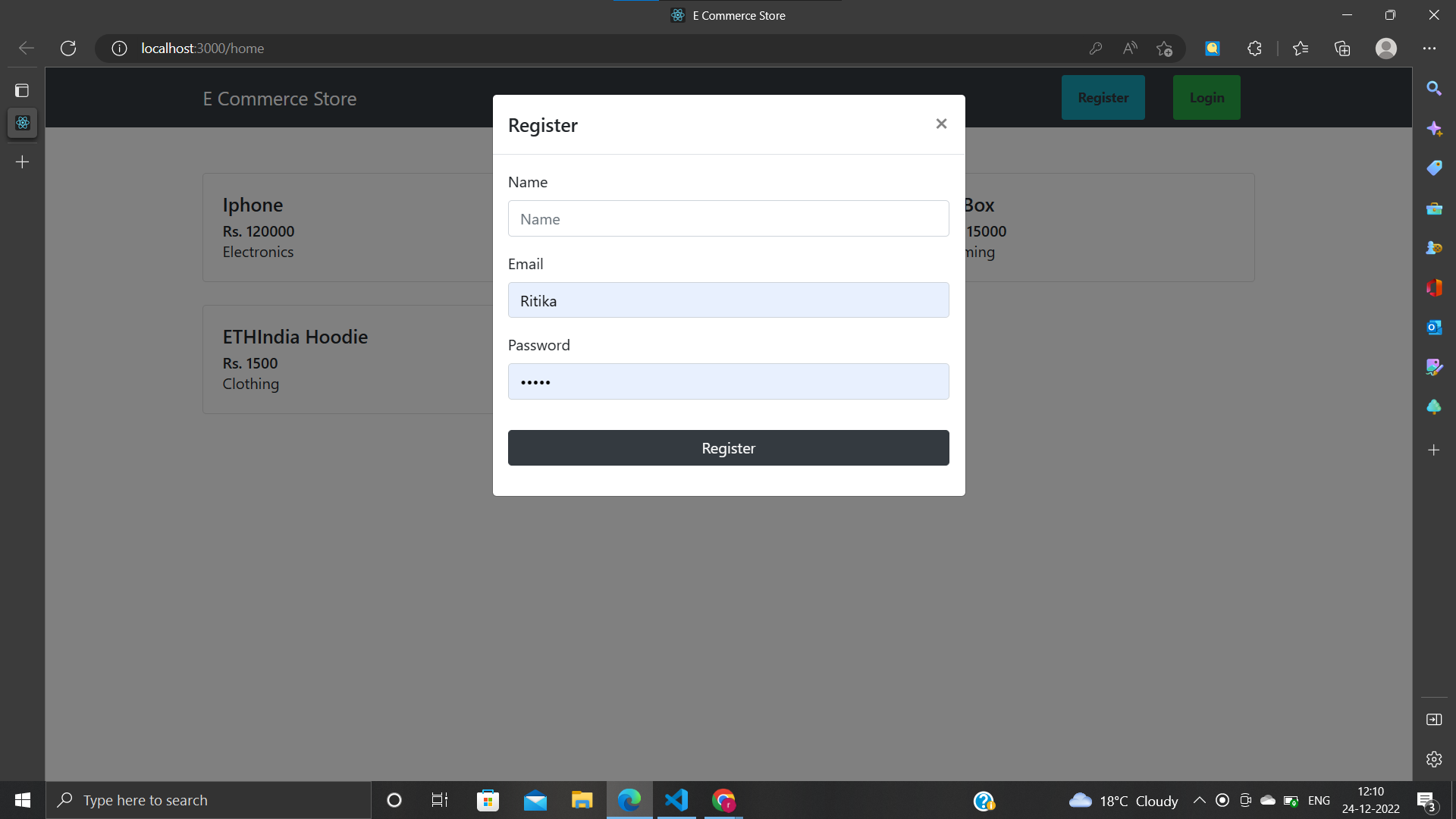 GitHub - ritikaxx/Shopping-App-with-JWT: E-COMMERCE WEBSITE USING MERN STACK WITH JWT ...