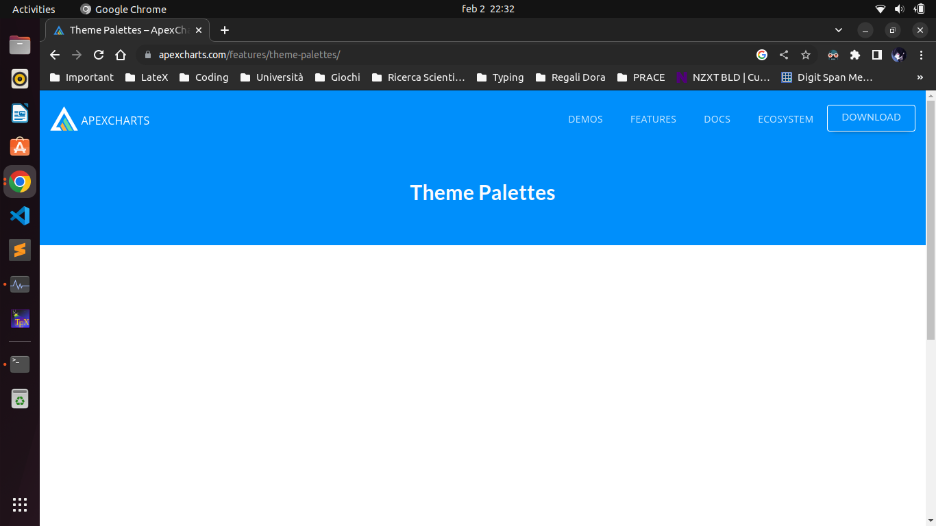 Theme Palettes Page Empty · Issue 3632 · Apexchartsapexchartsjs · Github 