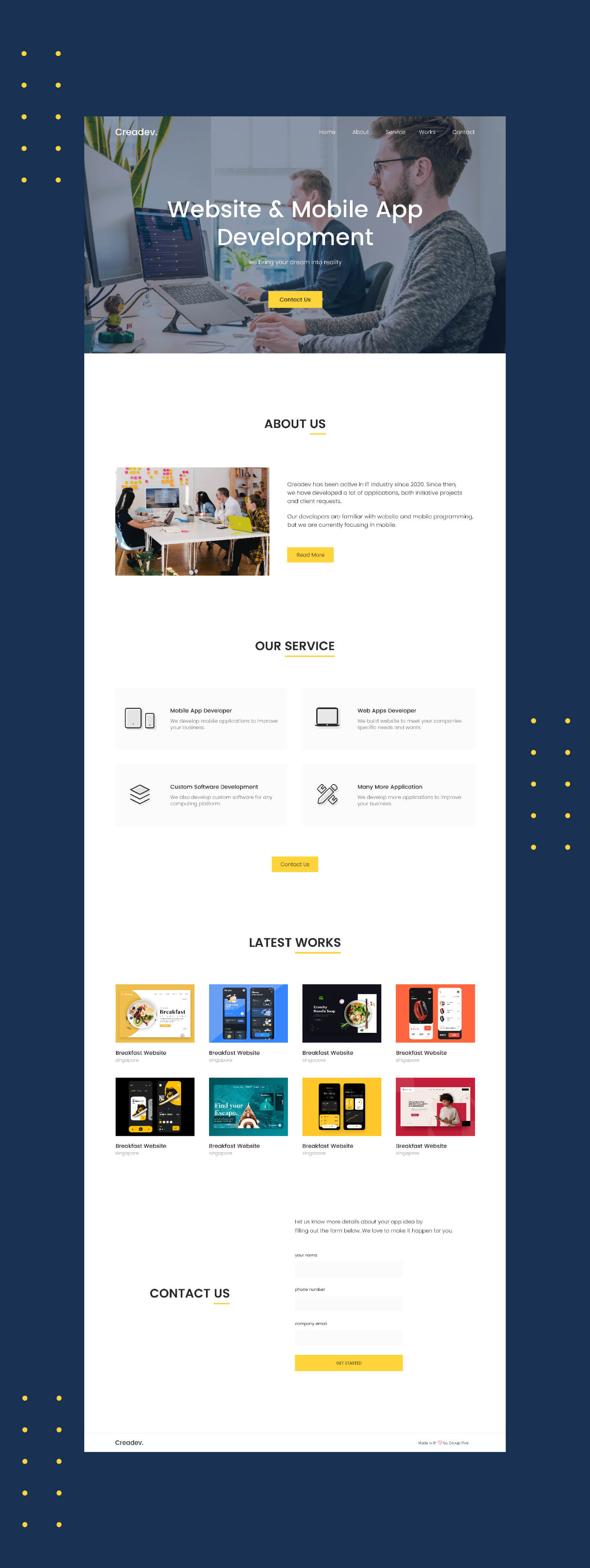 Github Intandwirahayu Creadev Portofolio Aplikasi Web Dengan Html