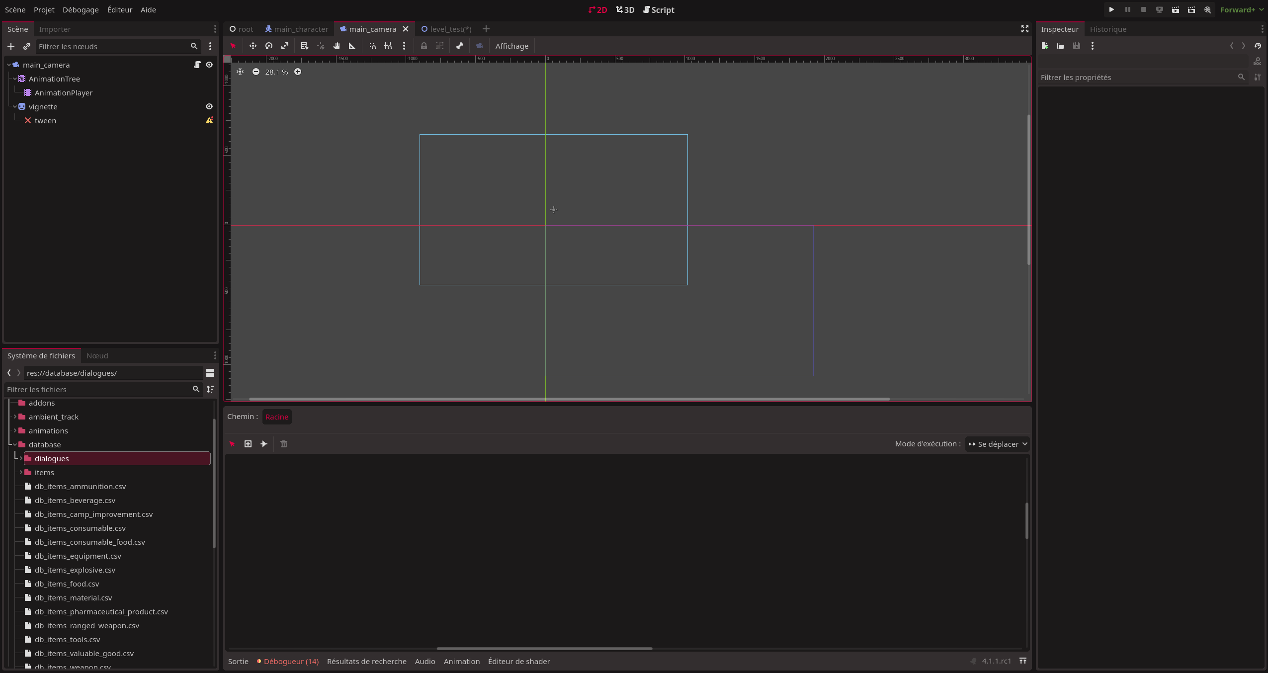 In the bottom panel, display only contextual panels and move the audio panel to the top bar ...