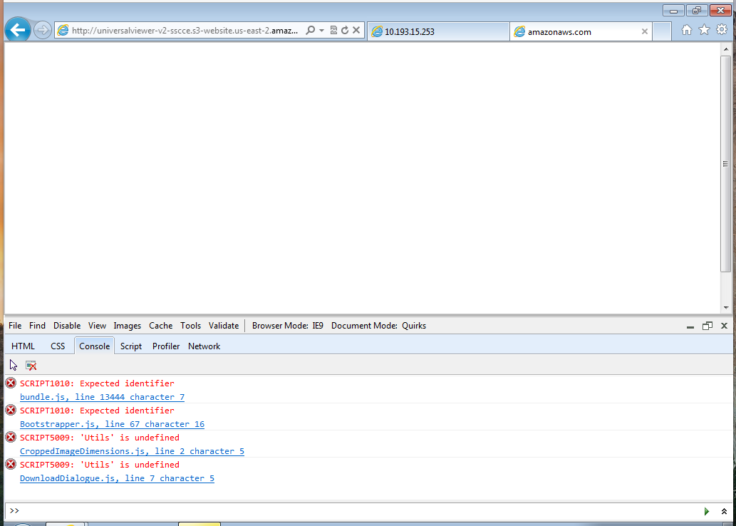 Loading doesn't complete in IE 9 · Issue #523 · UniversalViewer/universalviewer · GitHub