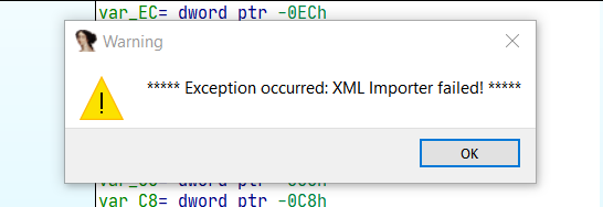Exception occured : XML Importer/Exporter failed · Issue #5276 · NationalSecurityAgency/ghidra ...