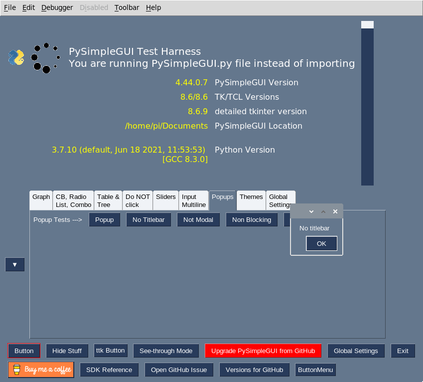 [Bug] No Titlebar broken at some point on the Raspberry Pi · Issue #4421 · PySimpleGUI ...