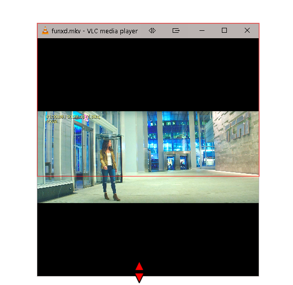 Always On Top AOT (red) border line does not adjust size with window when resizing horizontally ...