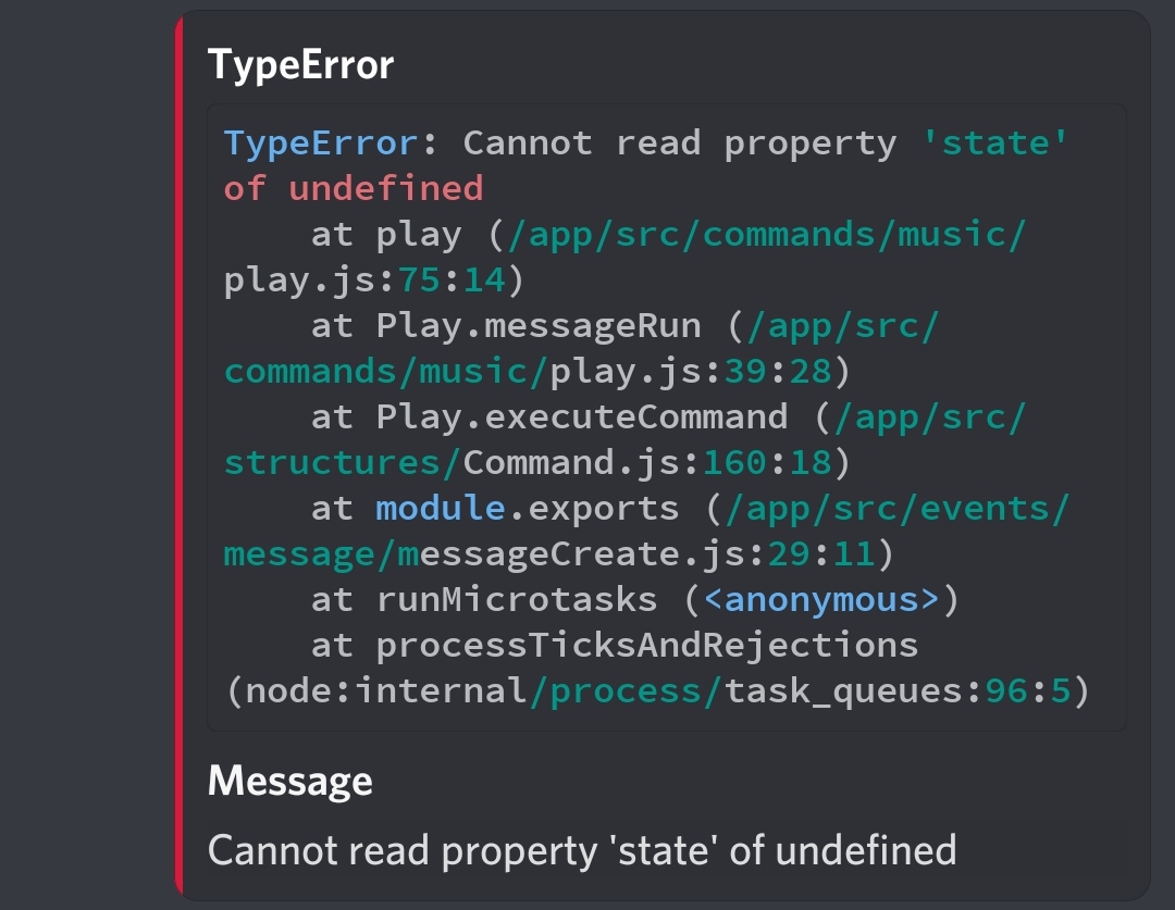 Music play bug · Issue #112 · saiteja-madha/discord-js-bot · GitHub