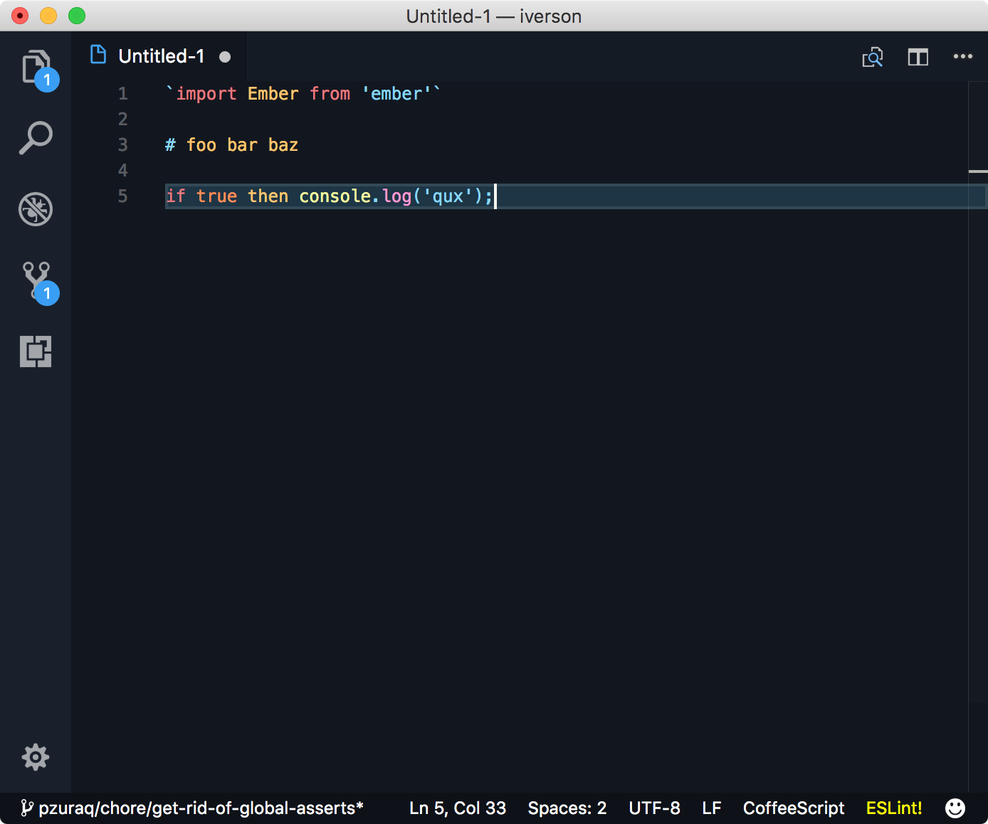 Coffeescript Syntax Highlighting Breaks When Using Embedded Js · Issue 30527 · Microsoft