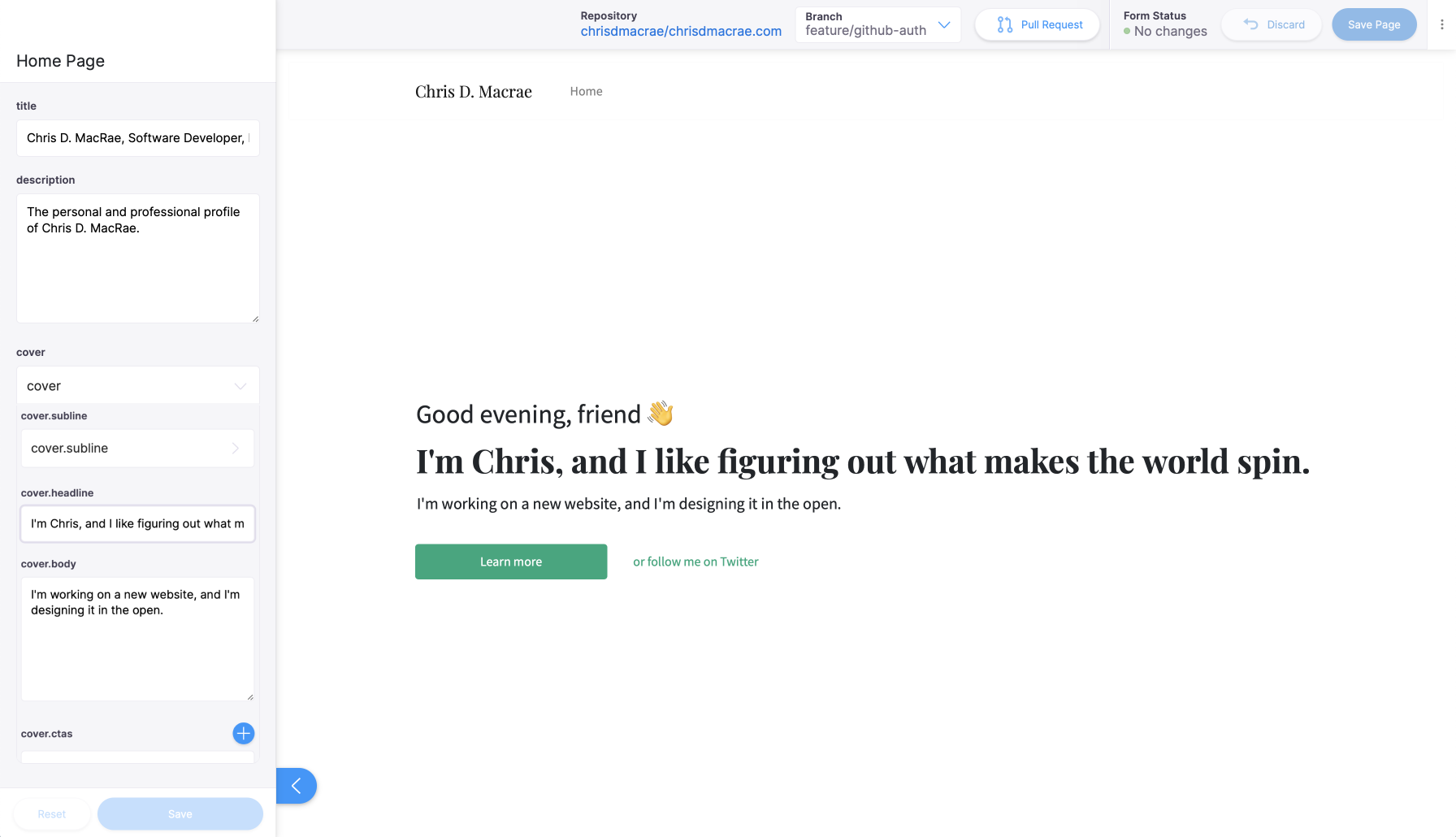 Allow form groups to be displayed inline as a collapsible group, instead of as a push screen ...