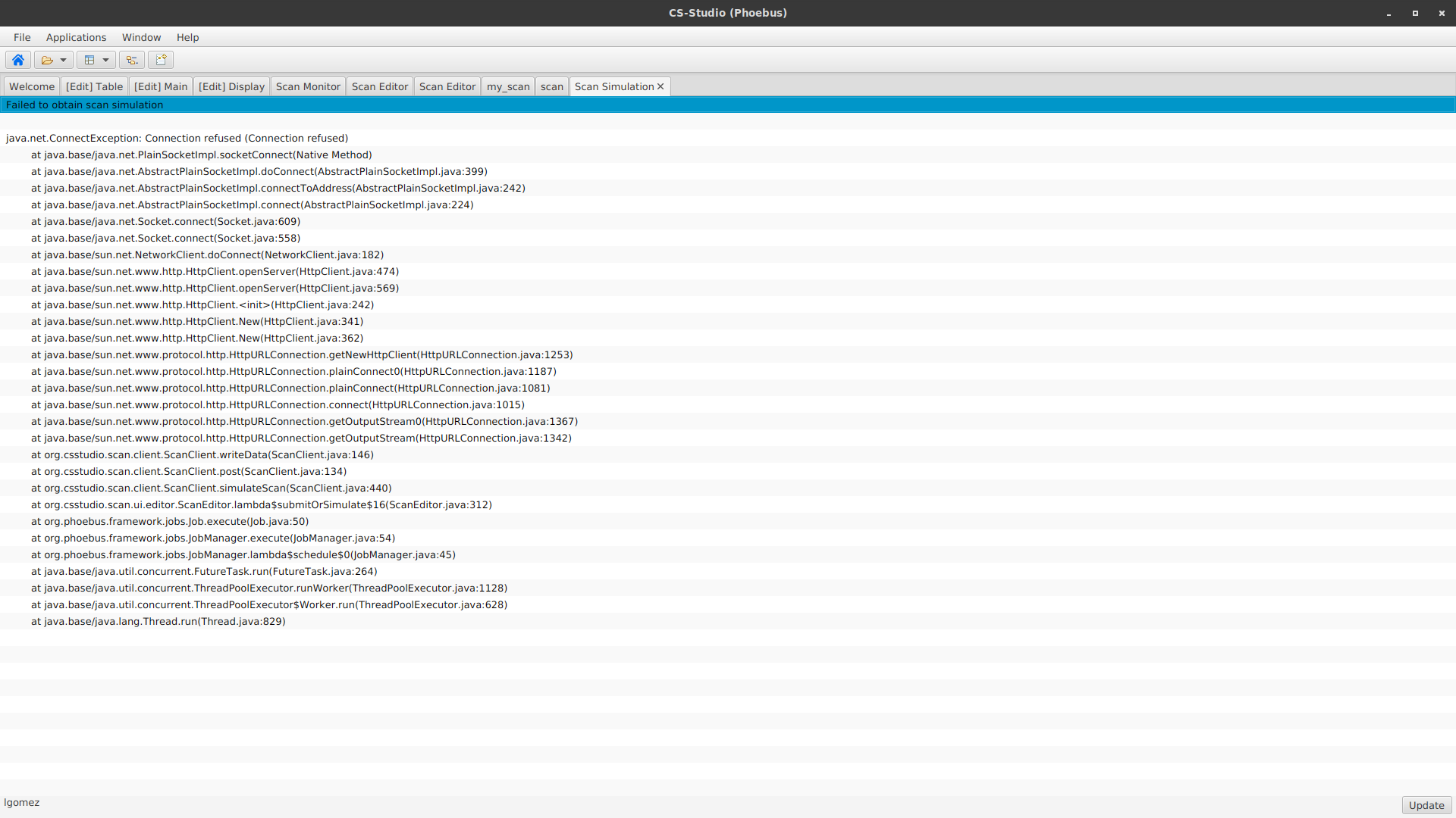 Failed to obtain scan Simulation · Issue #1935 · ControlSystemStudio/phoebus · GitHub