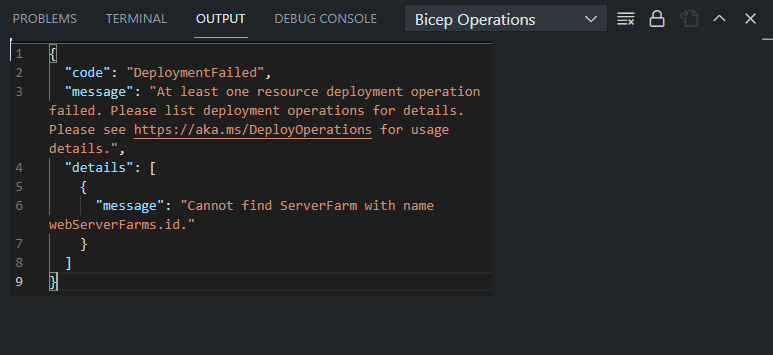 Show Deployment Output In Vs Code · Issue 4569 · Azurebicep · Github 5688