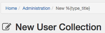 BUG Collections: breadcrumb on new collection form has code in the last crumb · Issue #2230 ...