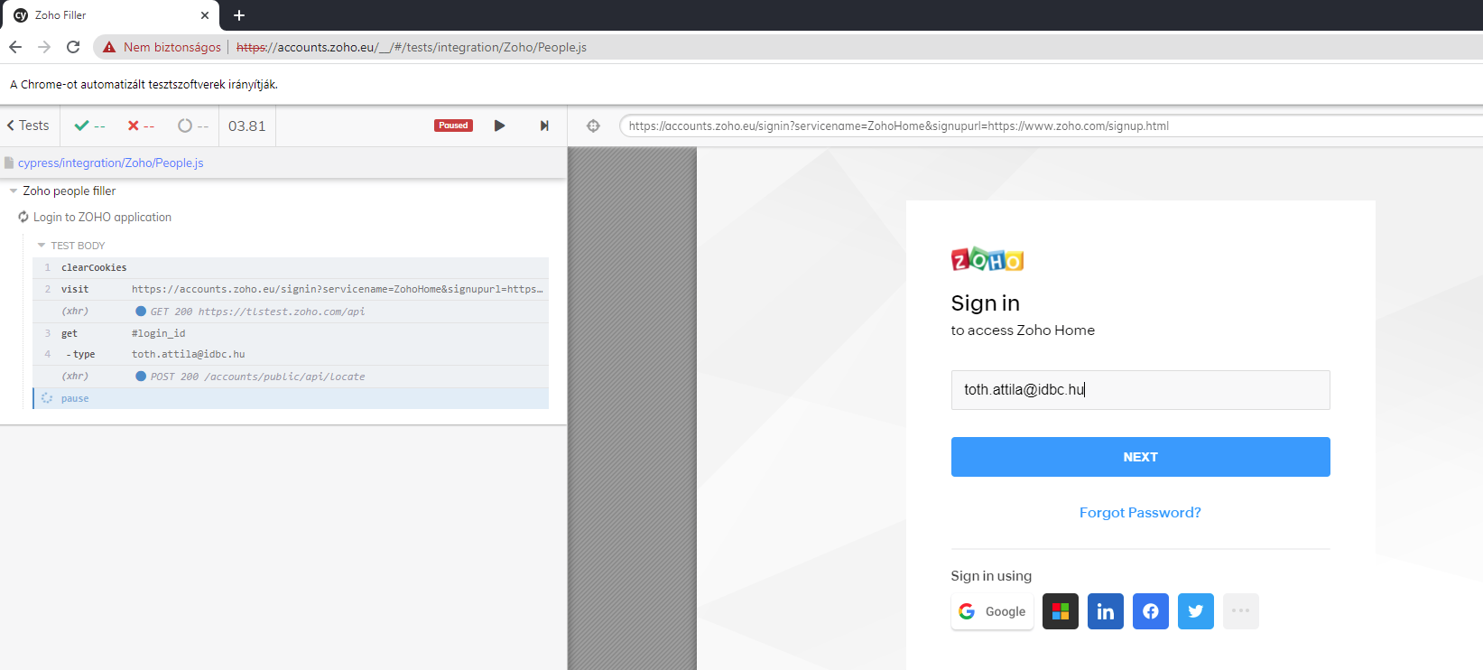 Cypress controll panel disapears · Issue #19439 · cypress-io/cypress ...