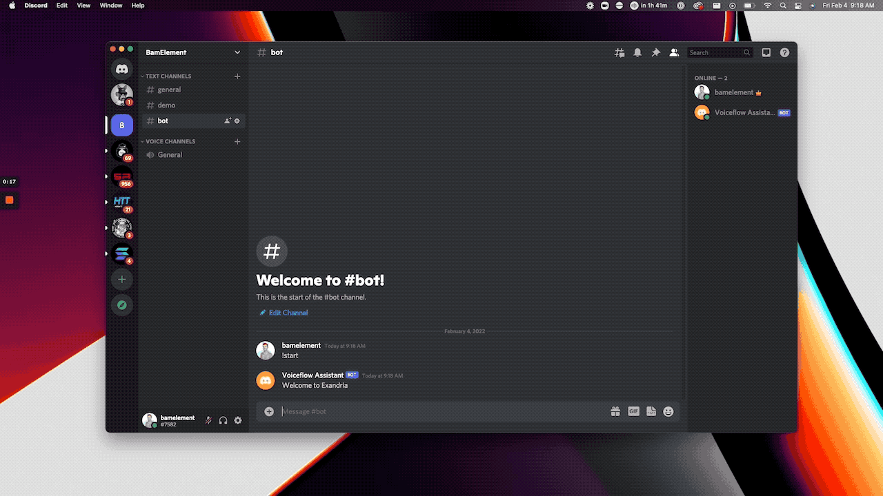 GitHub - zslamkov/voiceflow_discord