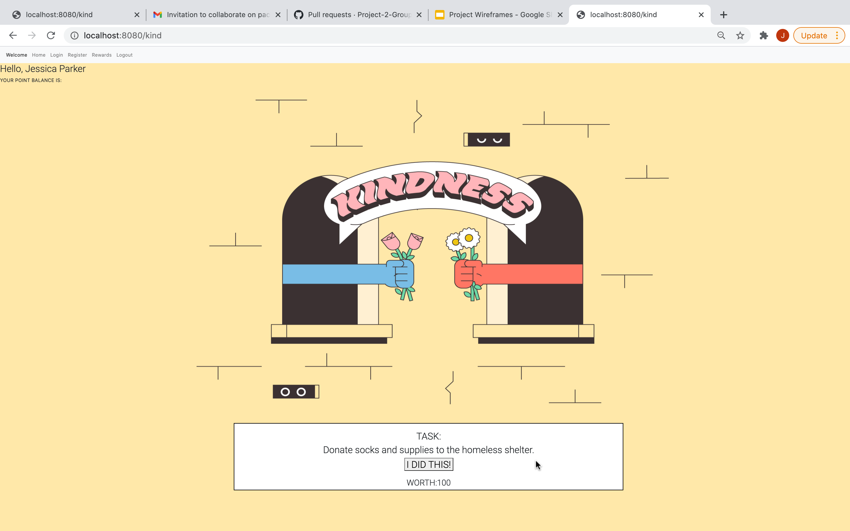 GitHub - Project-2-Group-4/The-Kindness-Club: Project 2