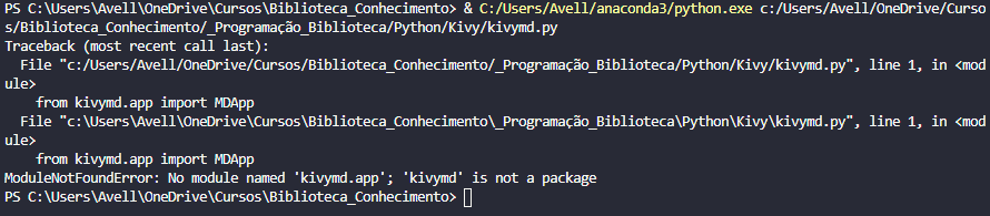 no module named 'kivymd.app' 'kivymd' is not a package · Issue #978 · kivymd/KivyMD · GitHub