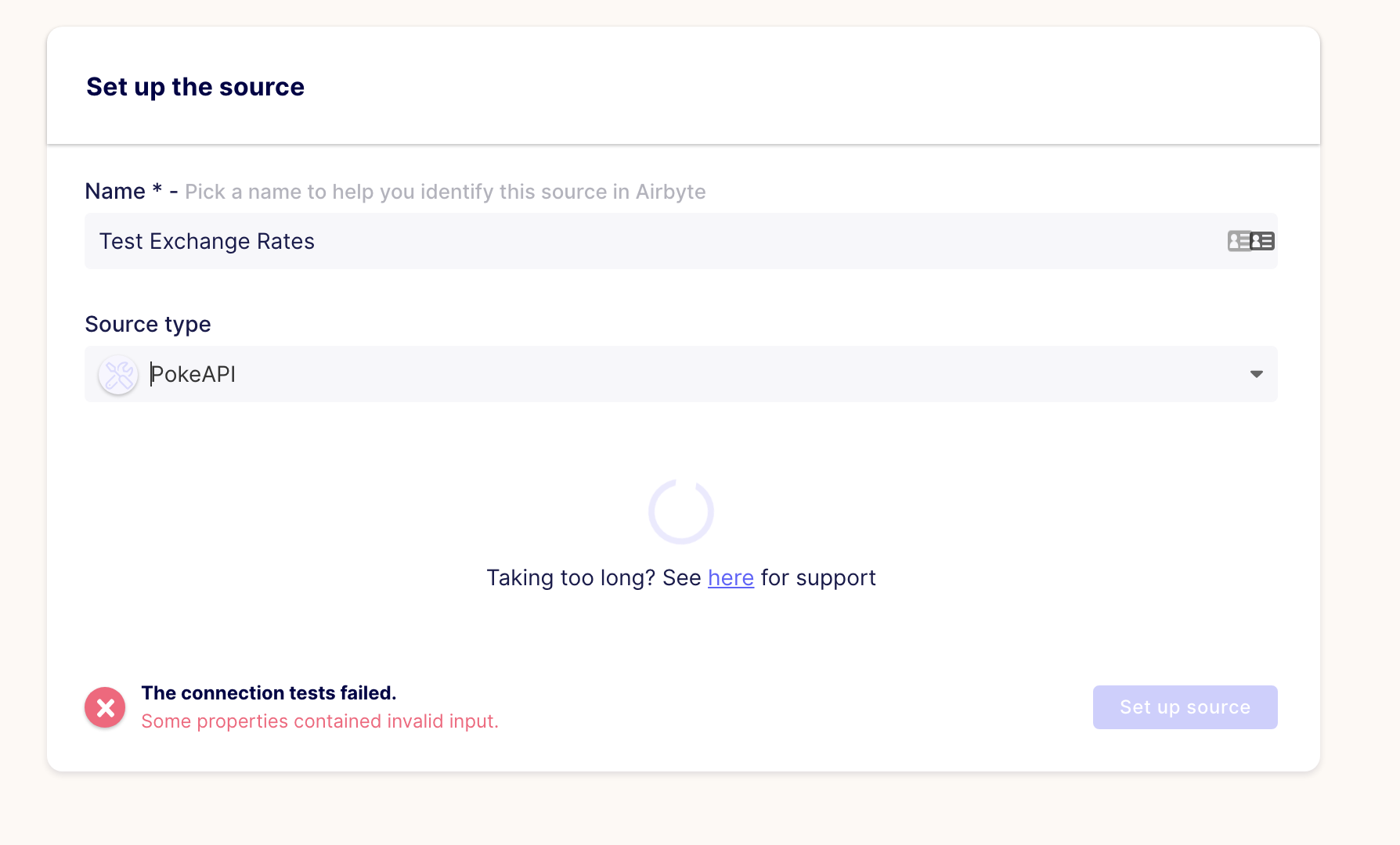 Unable to get spec and create source · Issue #6600 · airbytehq/airbyte · GitHub