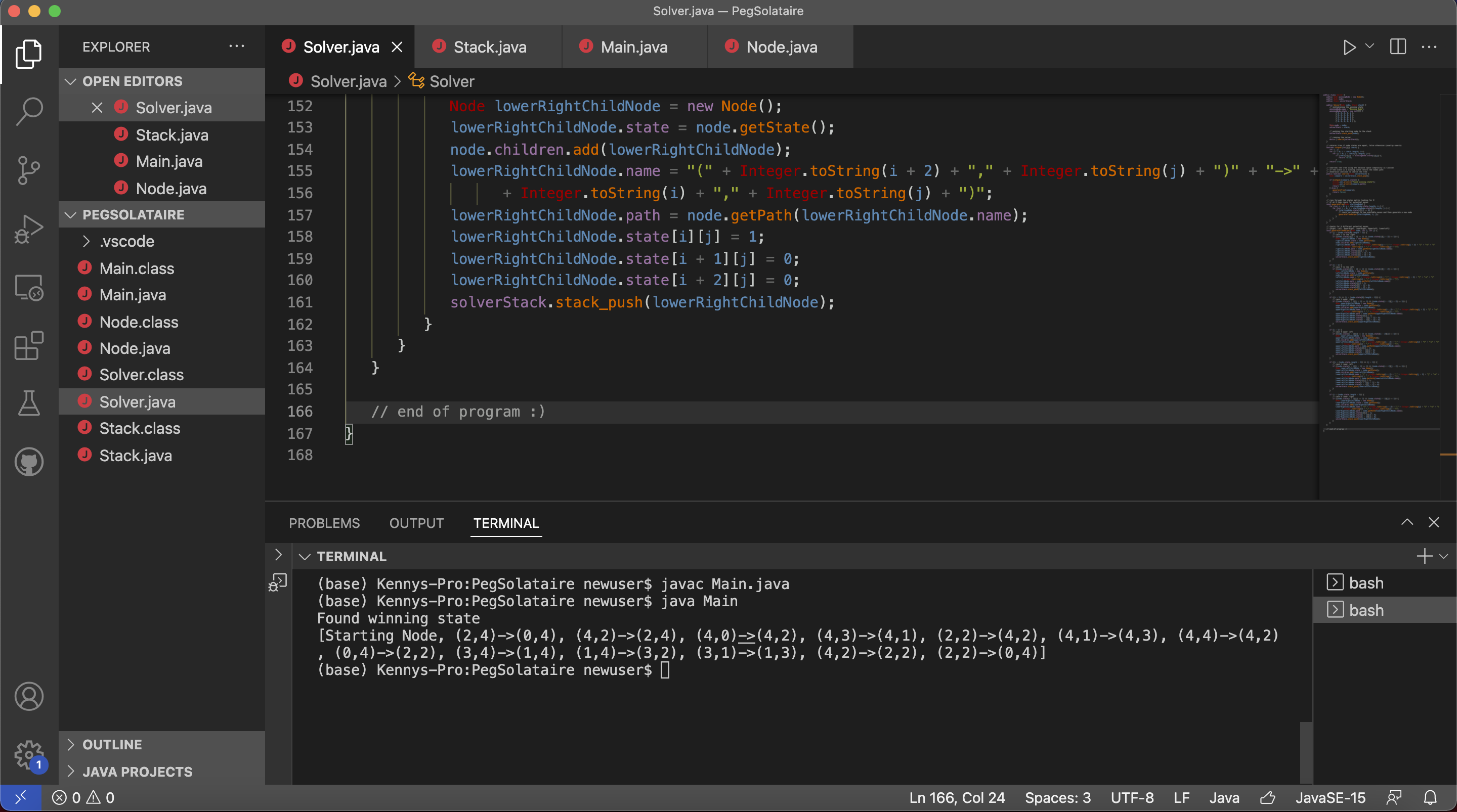 GitHub - kennyav/DFSPegSolitairePlayer: This java based program uses ...