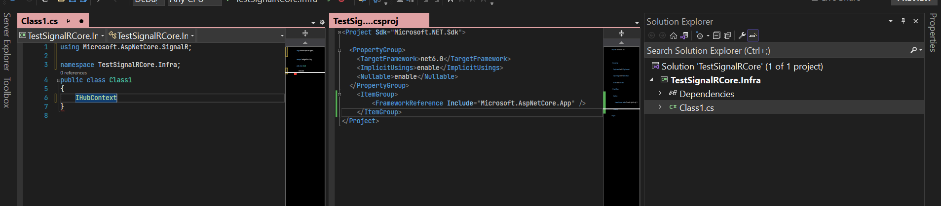 Add ability to register IHubContext service in DI · Issue #41538 · dotnet/aspnetcore · GitHub