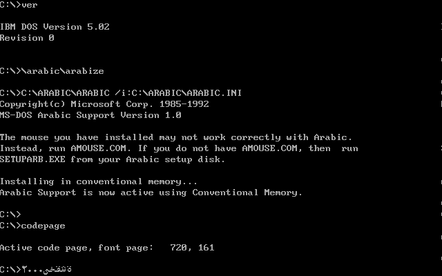DosBox Arabic Support · Issue #3002 · joncampbell123/dosbox-x · GitHub