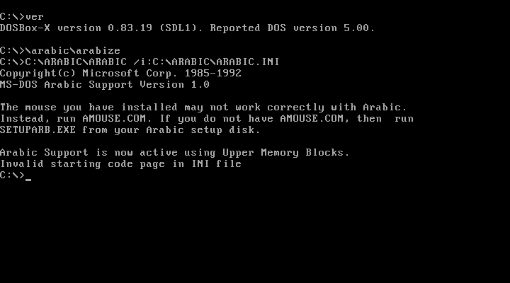 DosBox Arabic Support · Issue #3002 · joncampbell123/dosbox-x · GitHub