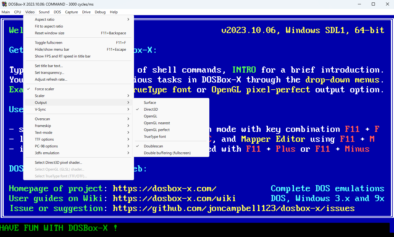 Scalers don't work · Issue #4586 · joncampbell123/dosbox-x · GitHub