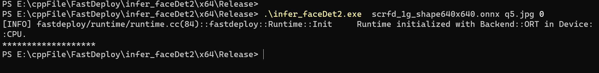 Win11人脸检测scrfd模型predict方法异常结束 · Issue 1335 · Paddlepaddlefastdeploy · Github 