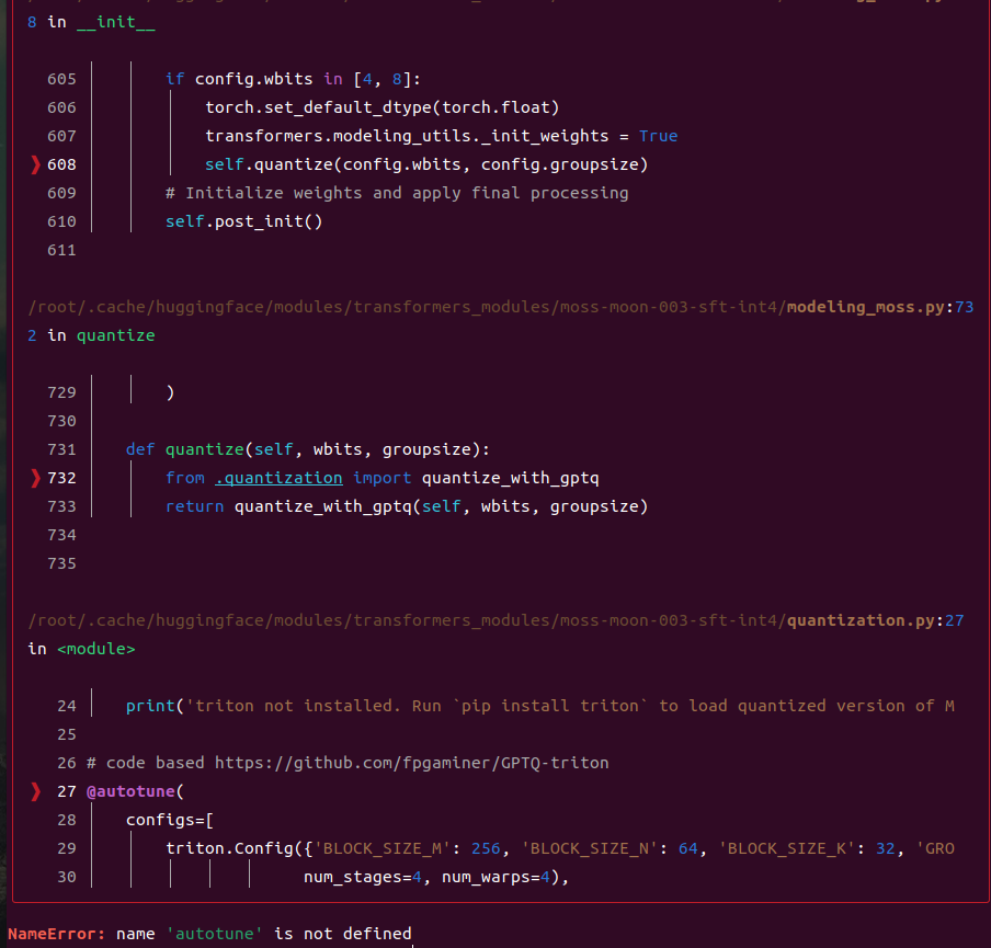 执行量化版本模型moss-moon-003-sft-int4，如何指定本地模型和代码 · Issue #184 · OpenMOSS/MOSS · GitHub