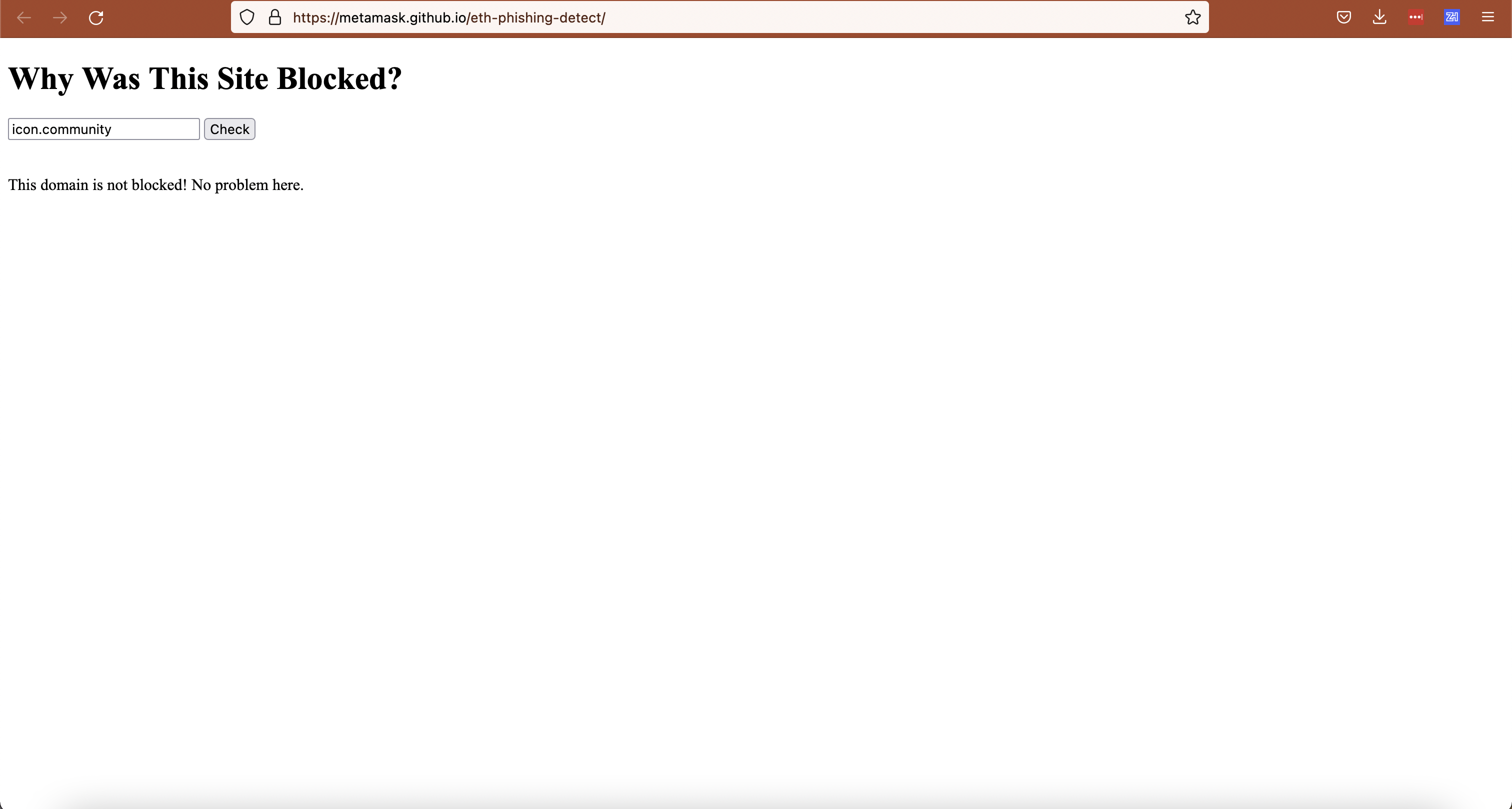 [Legitimate Site Blocked] icon.community · Issue #7012 · MetaMask/eth-phishing-detect · GitHub