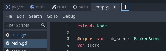 Odd Behavior adding a new Scene in 4.0.2.stable · Issue #76579 · godotengine/godot · GitHub