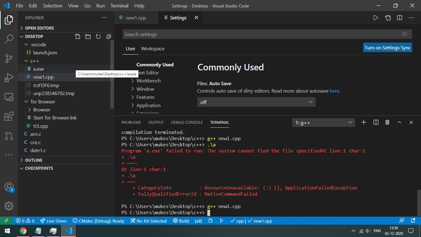 Program a exe Failed To Run In C Issue 111721 Microsoft vscode 