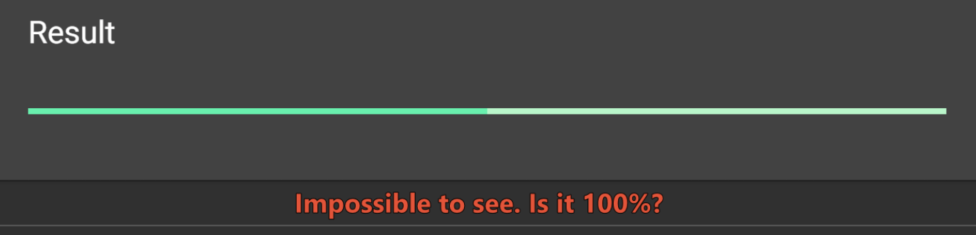bug(mat-progress-bar): Buffer bar slightly lighter than expected ...