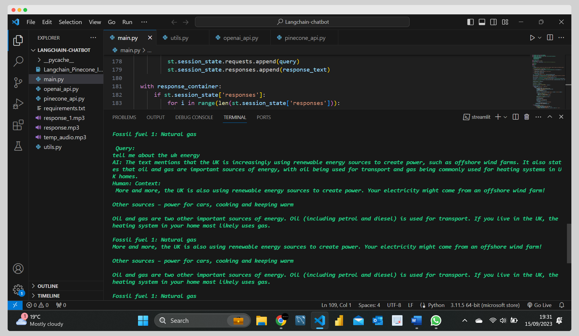 GitHub - thekendev/Final_year_project: Langchain Chatbot for Energy Optimization
