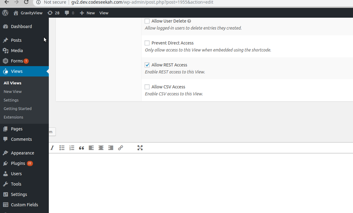 ACF adds a text box to the bottom of the Edit View screen · Issue #1169 · GravityKit/GravityView ...