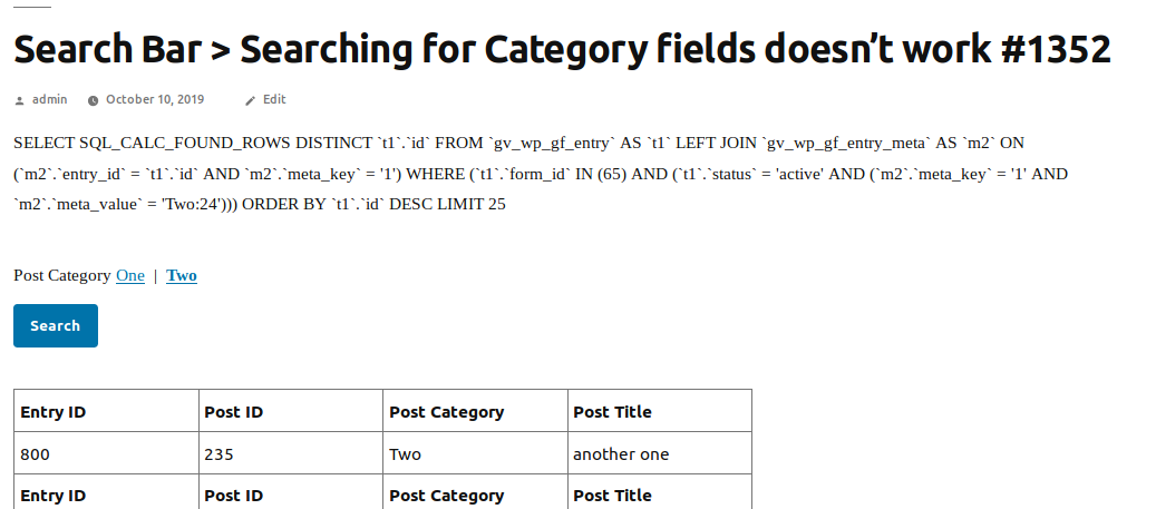 Search Bar > Searching for Post Category fields doesn't work · Issue #1352 · GravityKit ...