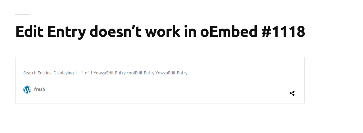 Render oEmbed Views correctly · Issue #1379 · GravityKit/GravityView · GitHub