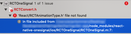 'React/RCTAnimationType.h' file not found · Issue #1024 · OneSignal/react-native-onesignal · GitHub