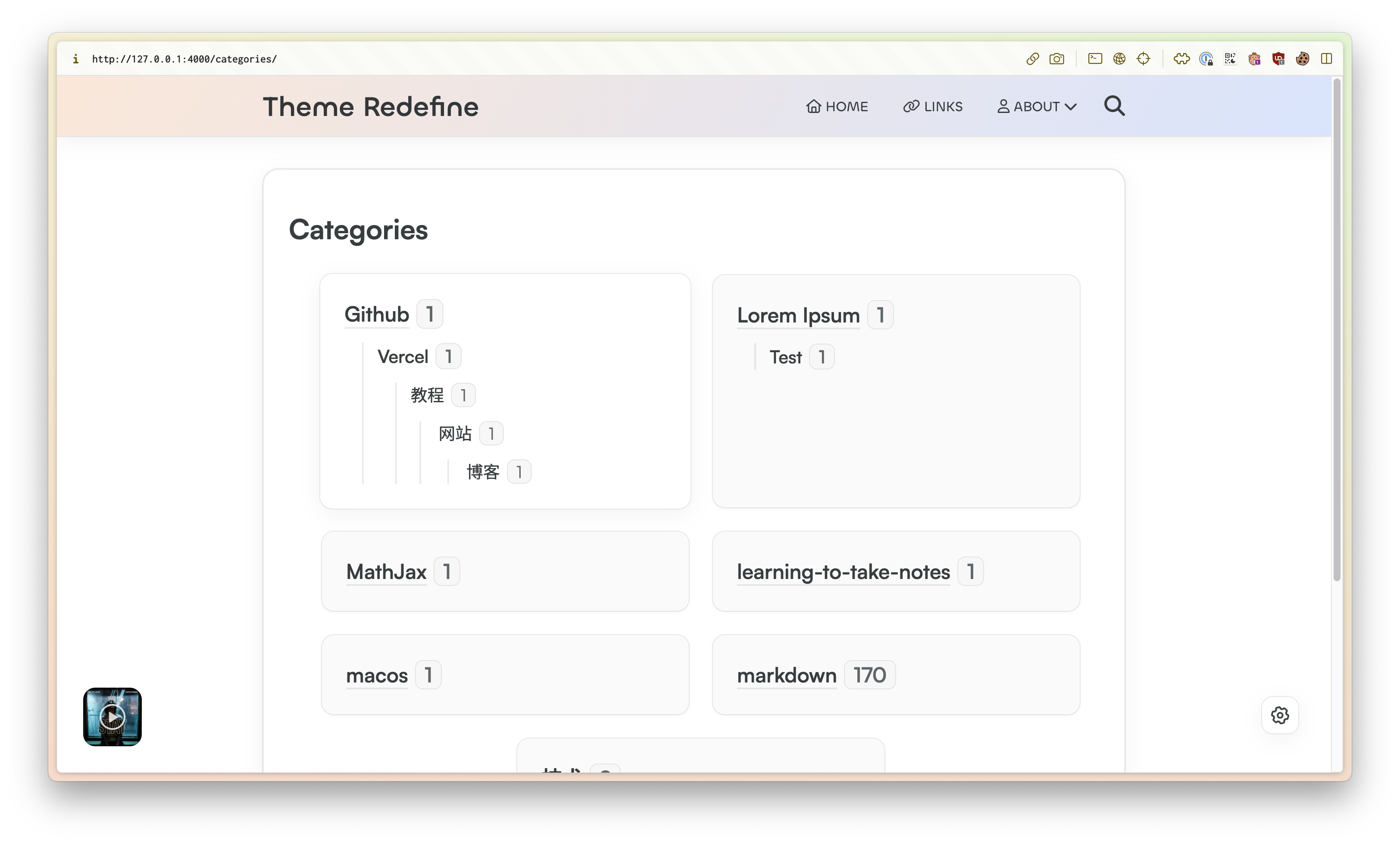 [功能建议] 多级分类 · Issue #157 · EvanNotFound/hexo-theme-redefine · GitHub