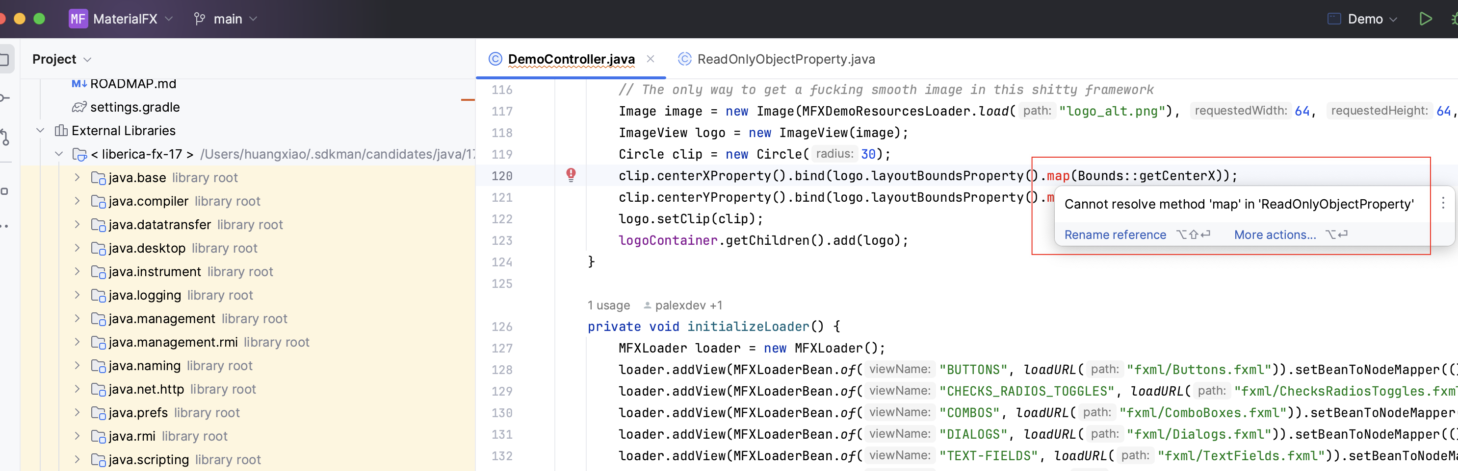 Compilation failed · Issue #341 · palexdev/MaterialFX · GitHub