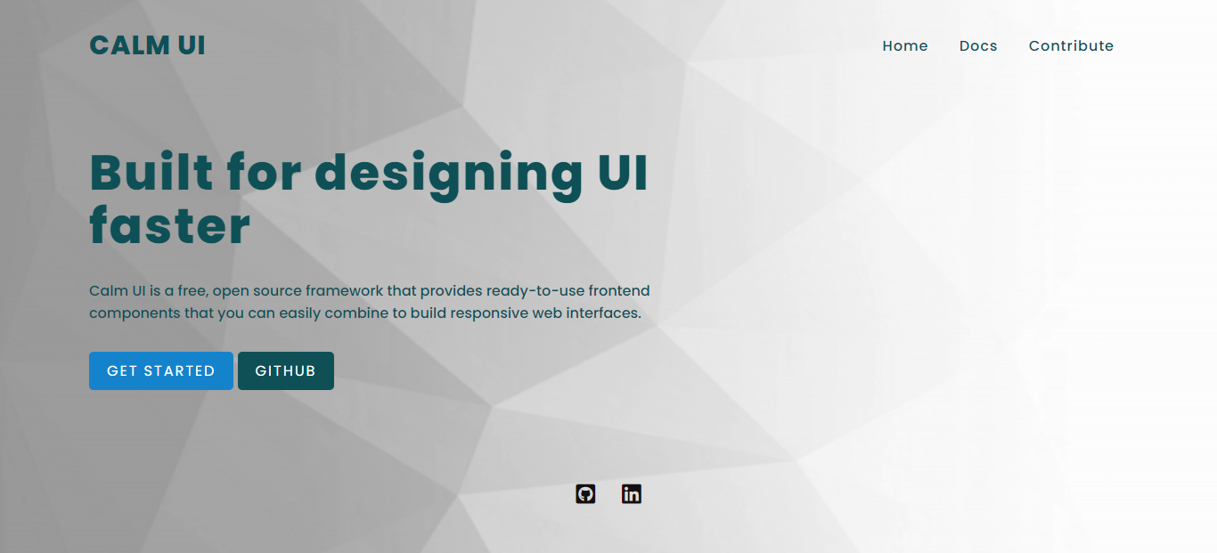 GitHub - rajkishancode/Calm-UI: Calm UI is a lightweight and modular ...