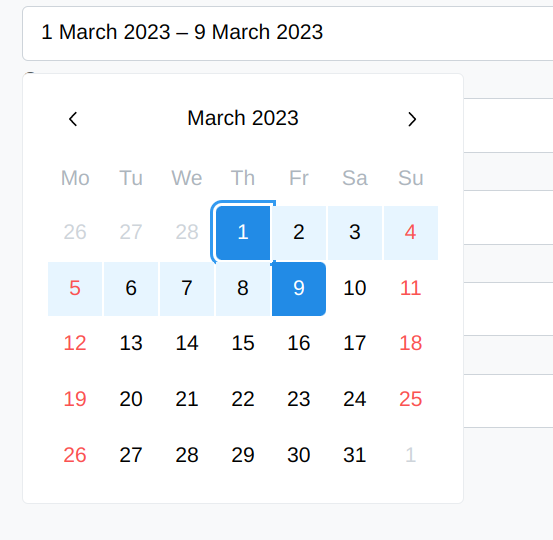 DatePicker doesnt show correct days · Issue #3779 · mantinedev/mantine ... DatePicker doesnt show correct days · Issue #3779 · mantinedev/mantine ...