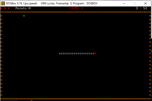 GitHub - shanzaygauhar/Snake-Game-DOSBOX: A snake game developed purely ...