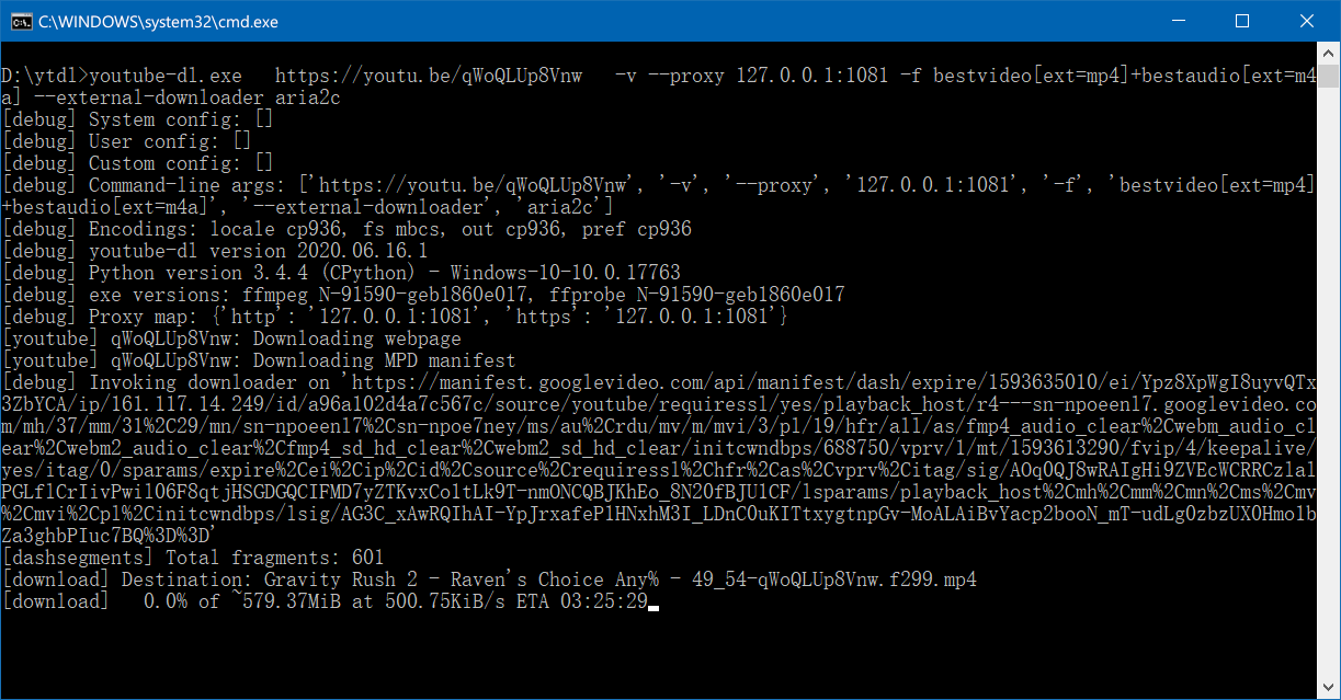 couldn't recognize aria2 · Issue #25862 · ytdl-org/youtube-dl · GitHub