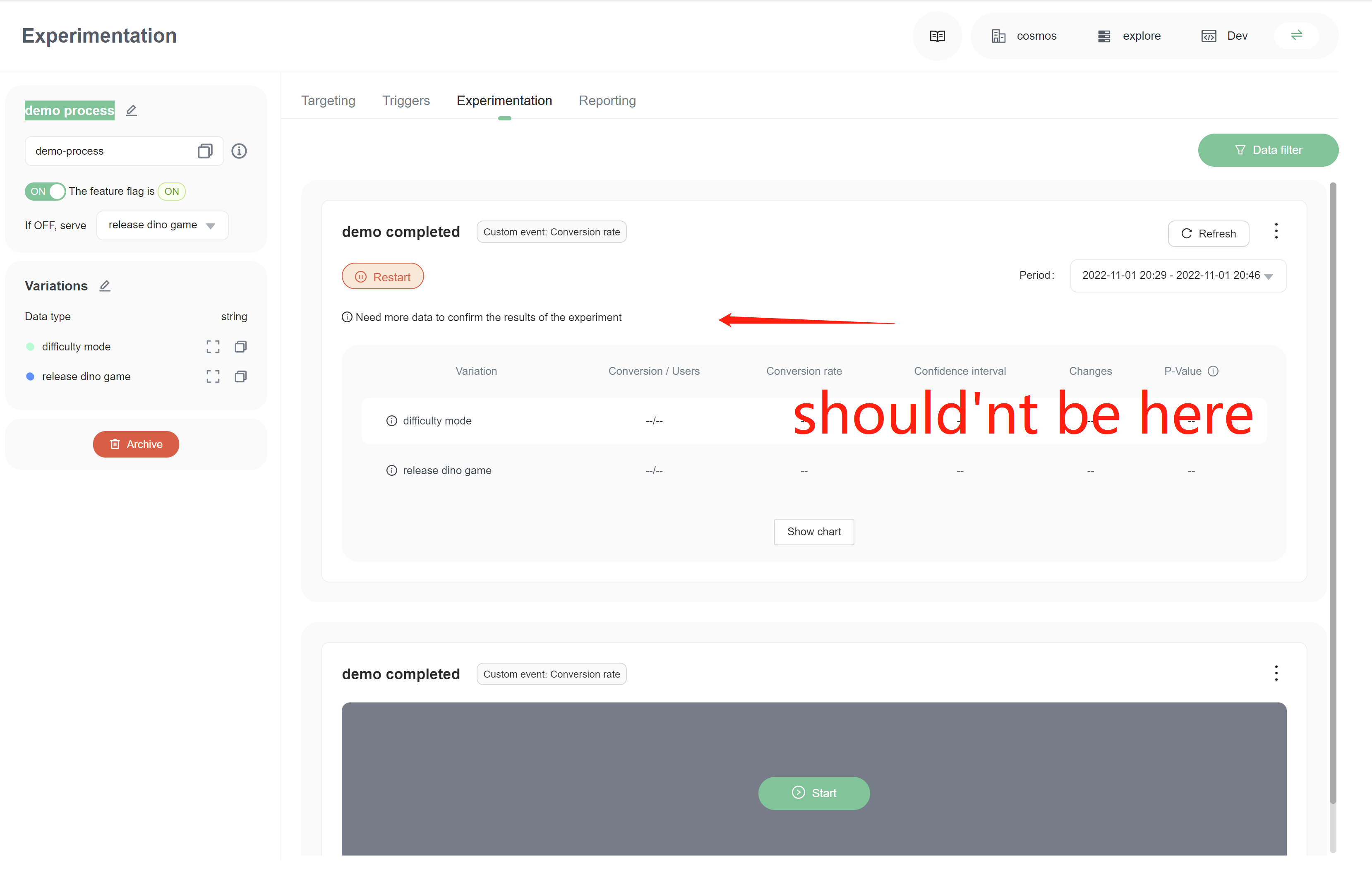 Experimenation appeared in the wrong feature flag page · Issue #90 · featbit/featbit · GitHub