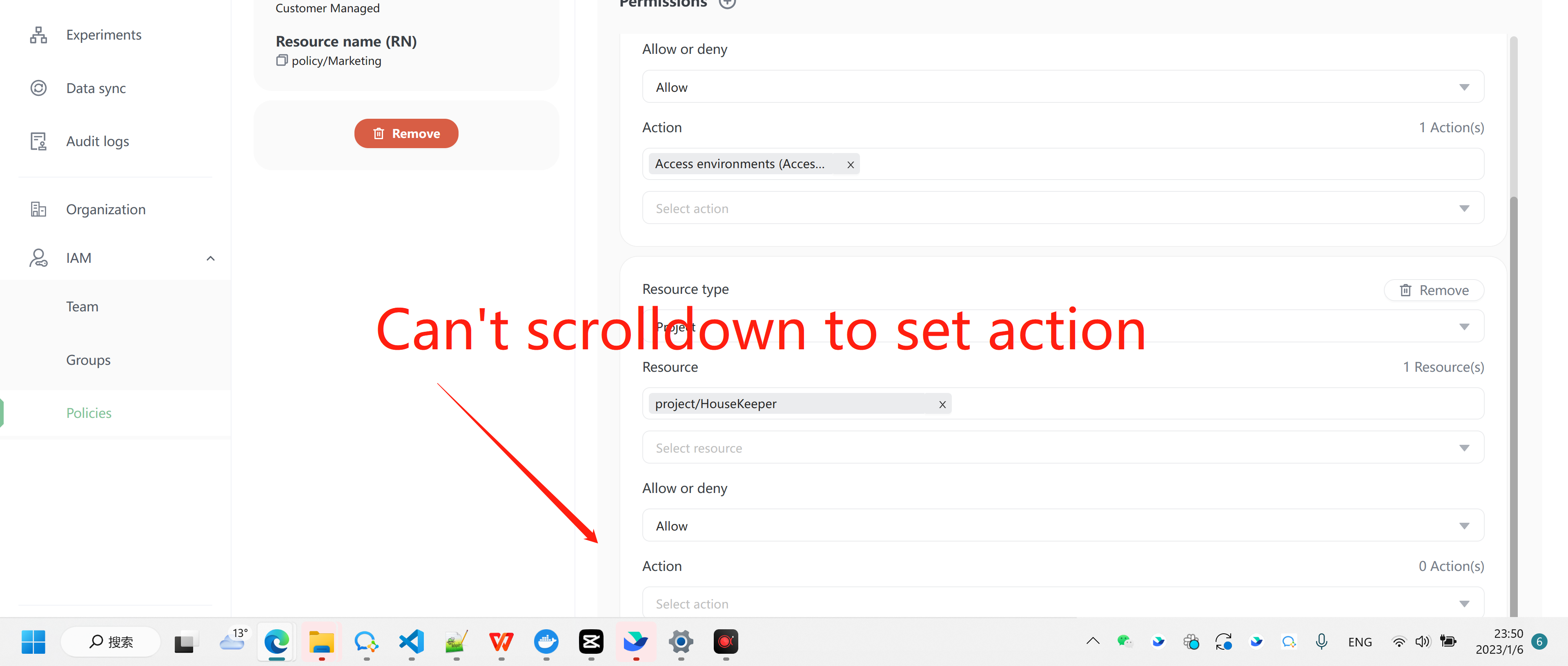 [Bug]: Scroller bug on policy setting page · Issue #197 · featbit/featbit · GitHub