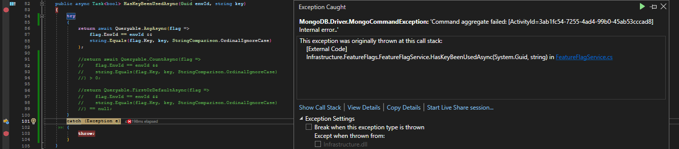 Bug Any Operation Arent Compatible With Azure Cosmosdb · Issue 513 · Featbitfeatbit 